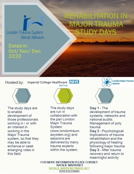 Rehabilitation in Major Trauma Short Course - Centre For Trauma Sciences